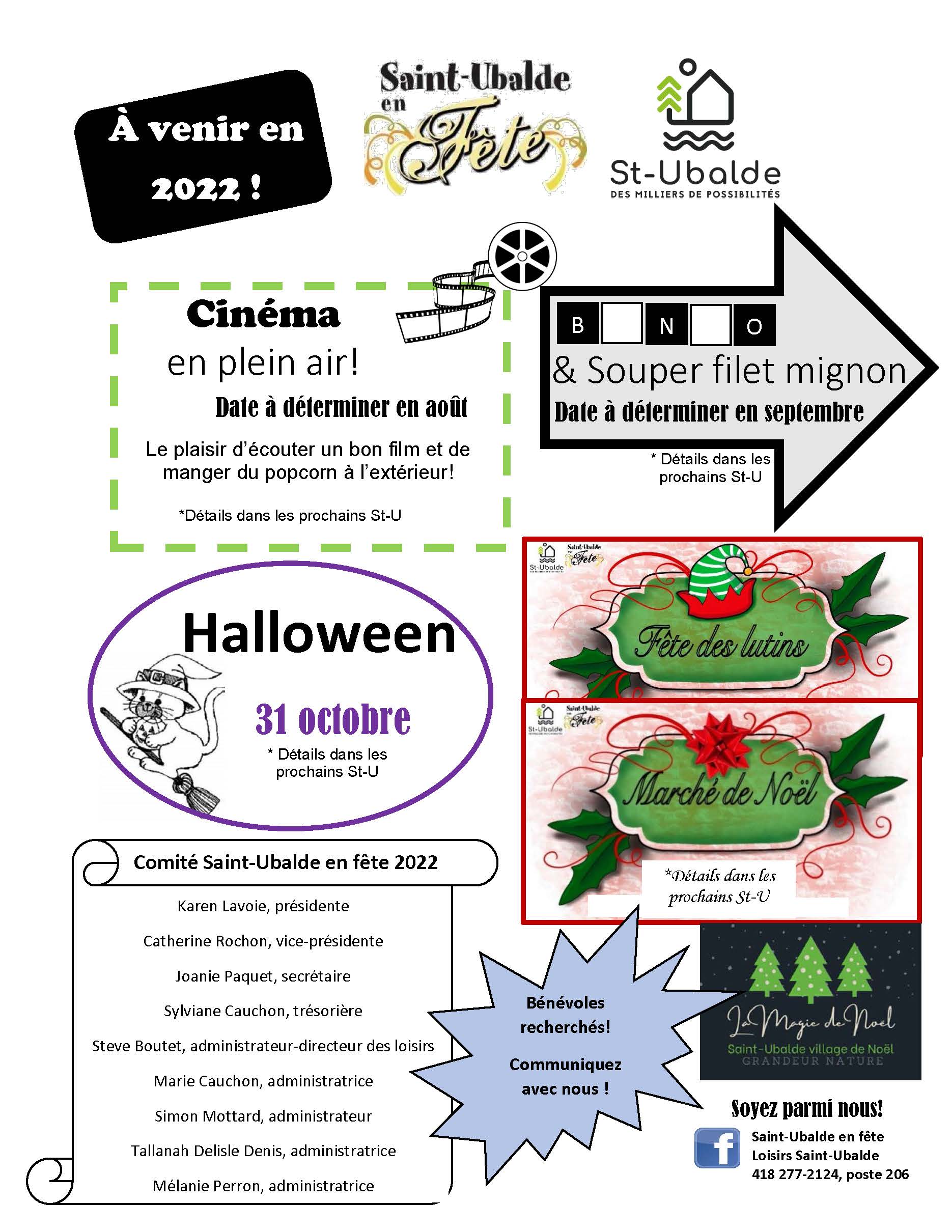 Événements et festivals - Saint-Ubalde